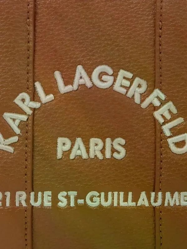 Karl Lagerfeld Rue St-guillaume Shearling Square Tote Bag