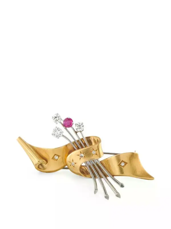 LB EXCLUSIVE Scroll Motiff Brooch