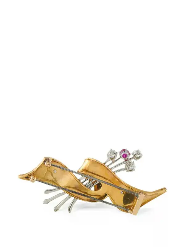 LB EXCLUSIVE Scroll Motiff Brooch