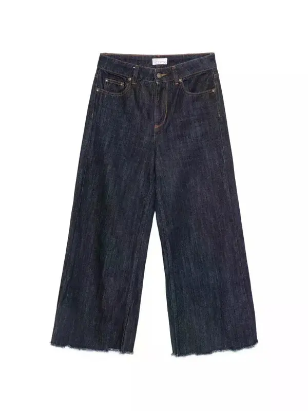Valentino Garavani 2000s Raw-cut Jeans