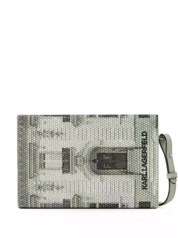 Karl Lagerfeld K/soiree Rue St-guillaume Clutch Bag - Grey