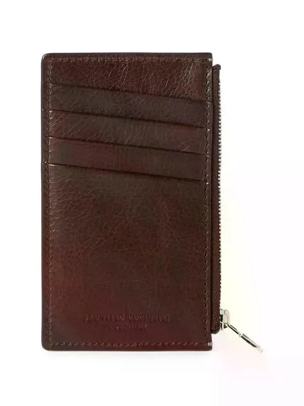 Brunello Cucinelli Grained Leather Travel Pochette