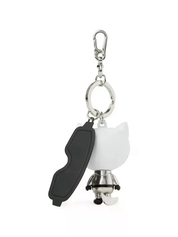 Karl Lagerfeld Ikon Choupette Ski Charm Keychain