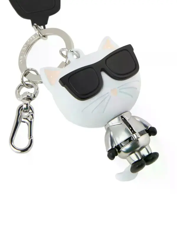Karl Lagerfeld Ikon Choupette Ski Charm Keychain