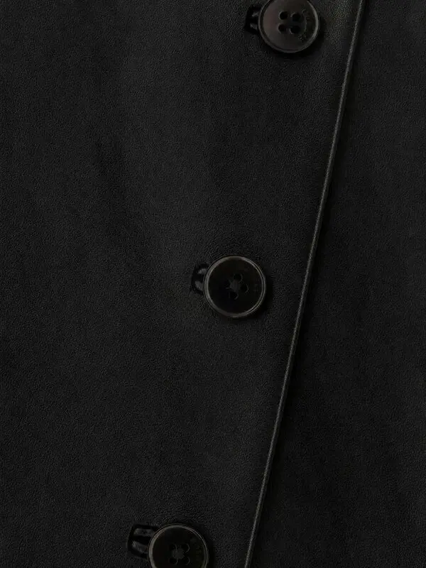 ROTATE BY BIRGER CHRISTENSEN Puff-sleeve Leather Jacket