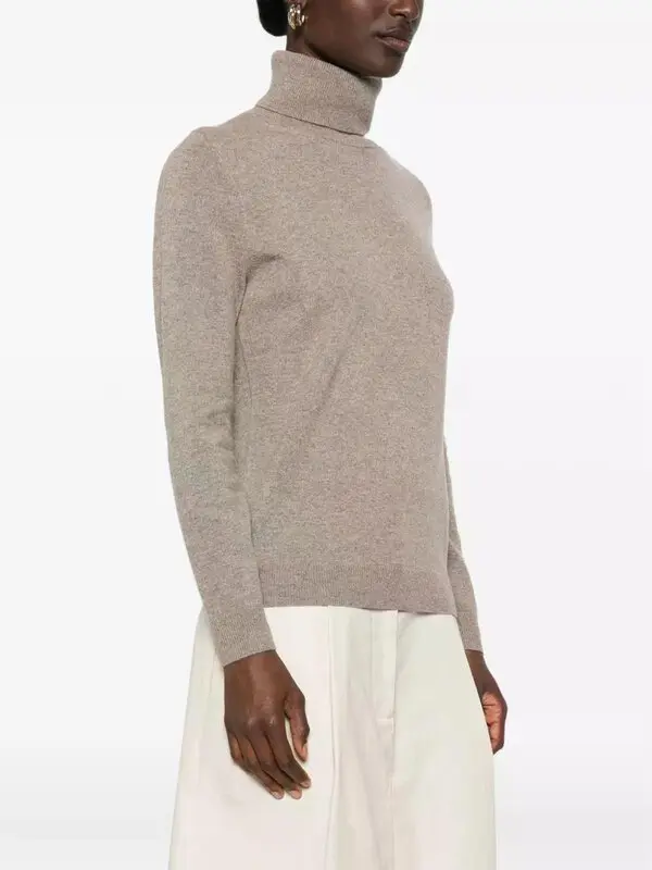 Eric Bompard Cashmere Roll Neck Long Sleeve Sweater
