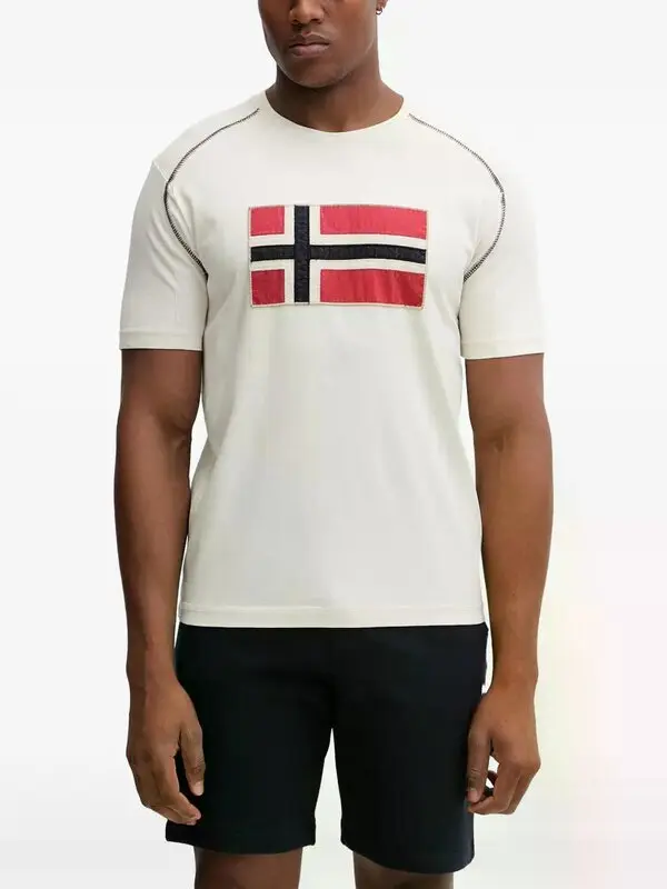 NAPAPIJRI Reflect Logo-patch Contrast-stitch T-shirt