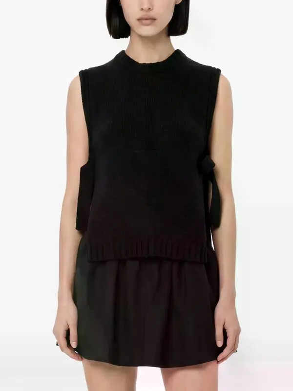 Soeur Uzel Side-tie Knitted Vest