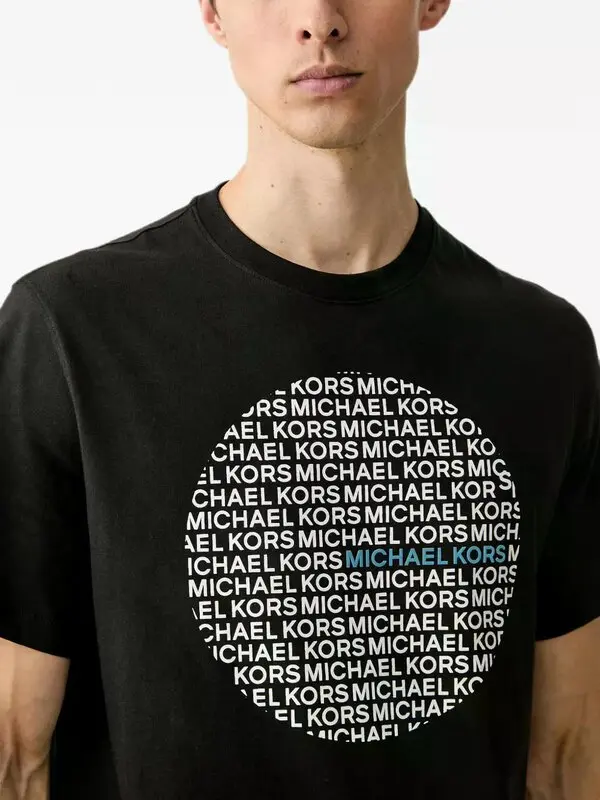 Michael Kors Cotton Jersey T-shirt With Circular Logo
