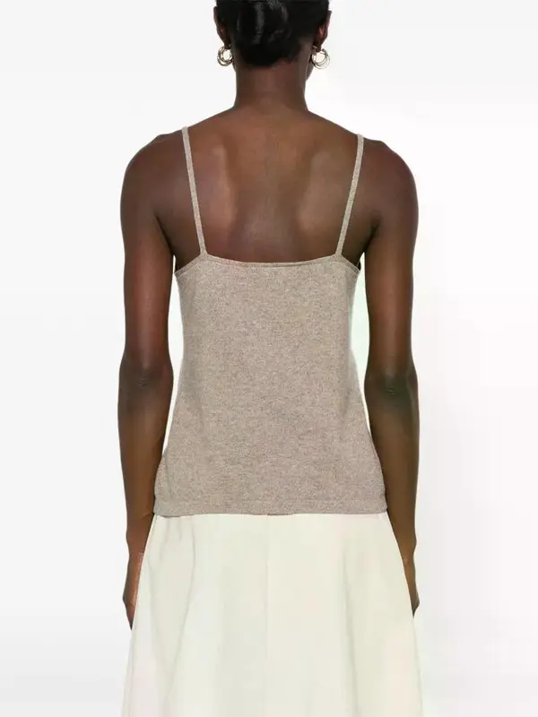 Eric Bompard Cashmere V-neck Tank Top