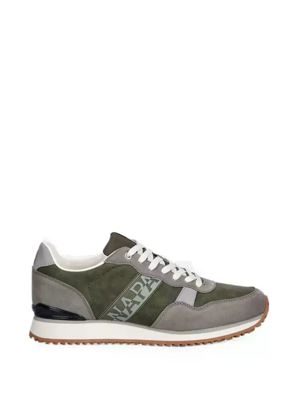 NAPAPIJRI Cosmos Syn Logo-print Panelled Sneakers - Green