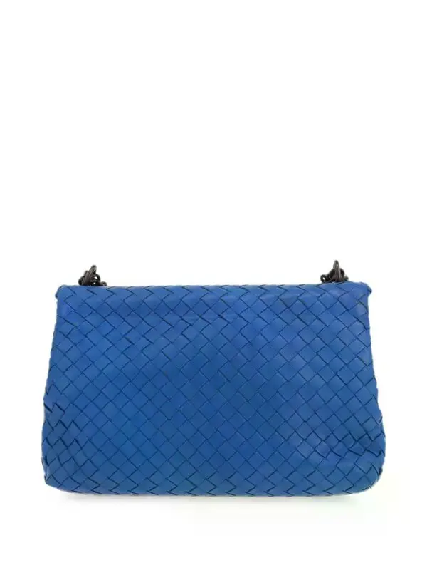 Bottega Veneta Olimpia Intrecciato Shoulder Bag - Blue