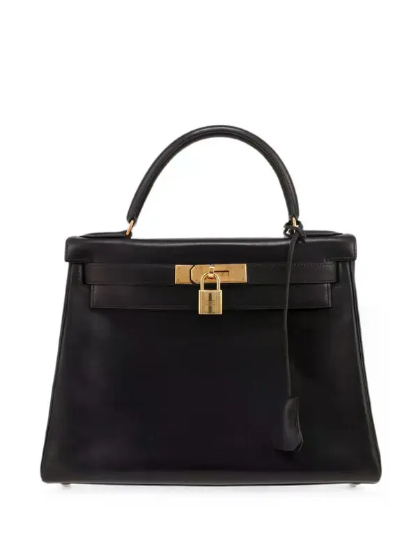 Hermès 1991 Kelly 28 Tote Bag - Black