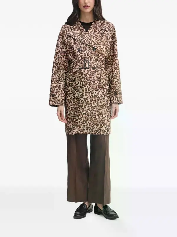 SAVE THE DUCK Tecla Double-breasted Coat - Brown