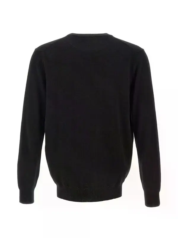 KANGRA Ribbed-knit Crew-neck Sweater