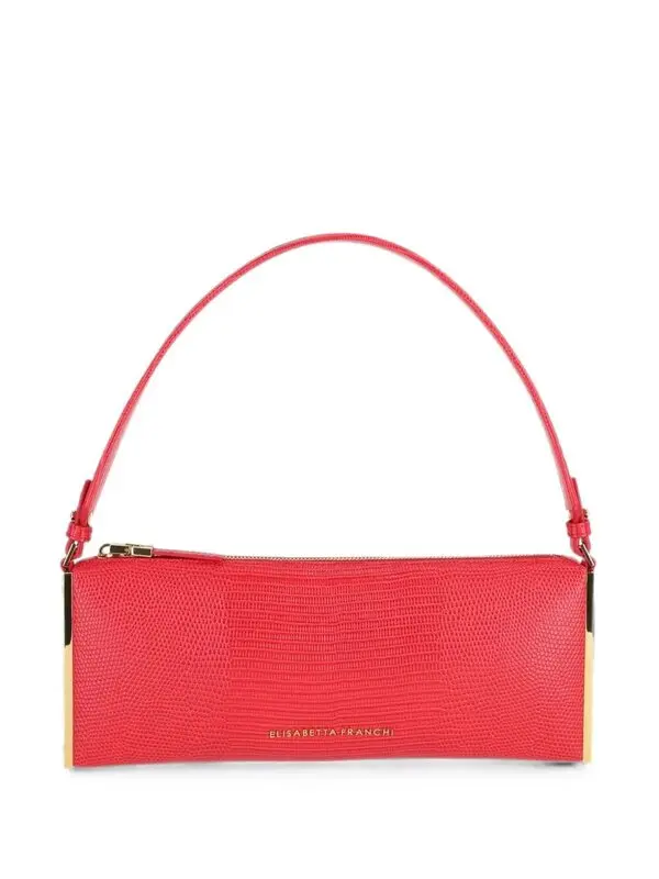 Elisabetta Franchi Shoulder Bag With Gold Trim