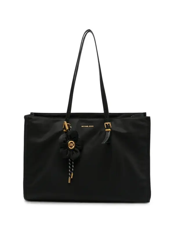 Michael Kors Handbag With Charm "lg Bw Mf Tz Tote Bag - Black