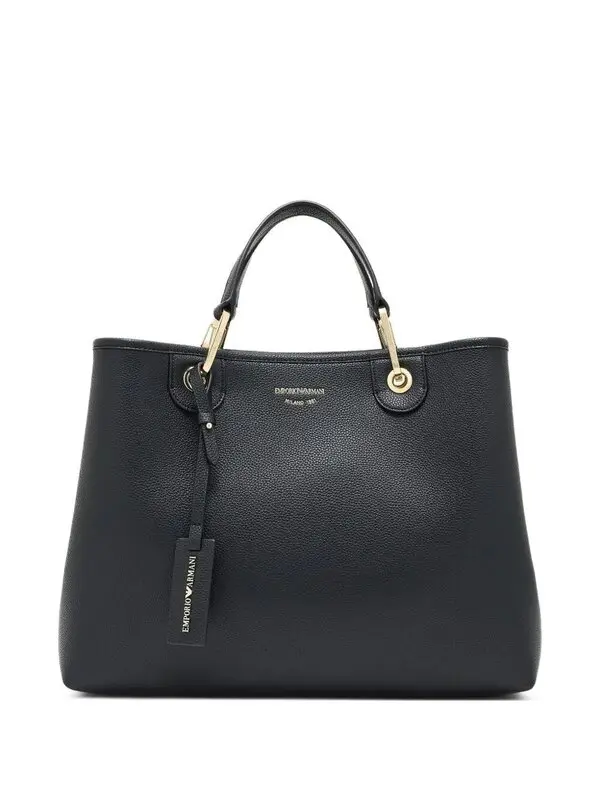 Emporio Armani Shopping Bag With Gold-tone Handles