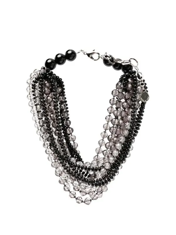 Emporio Armani Necklace Beaded "basalt