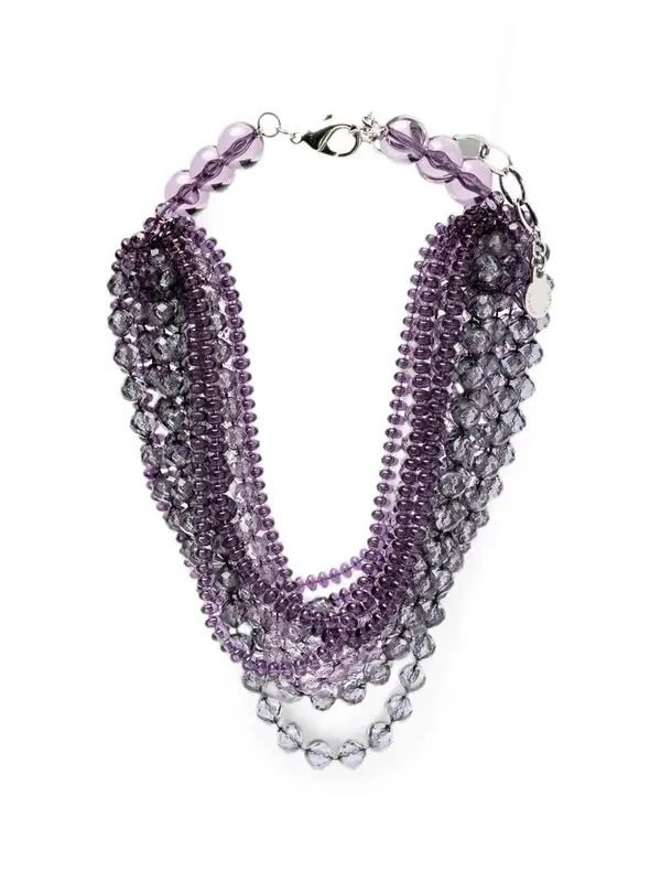 Emporio Armani Necklace With Purple Beads
