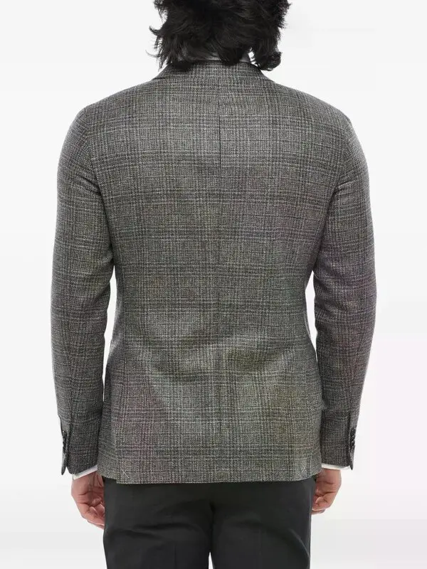 Corneliani District Check Peak-lapel Blazer