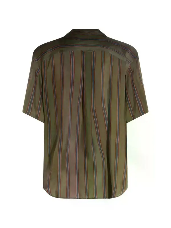 Saint Laurent Striped Short-sleeve Shirt