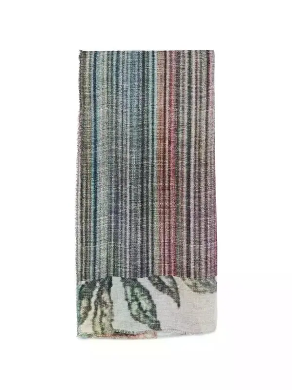 Faliero Sarti Catarina Striped Scarf - Grey