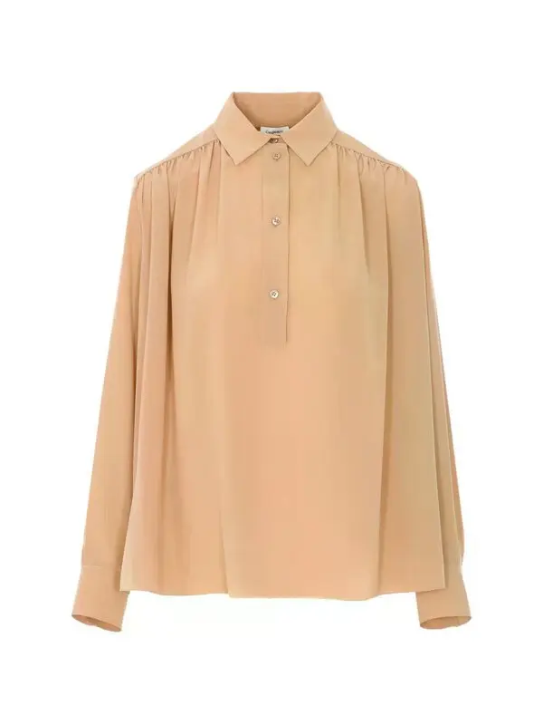 Saint Laurent Button Long-sleeve Shirt - Neutrals
