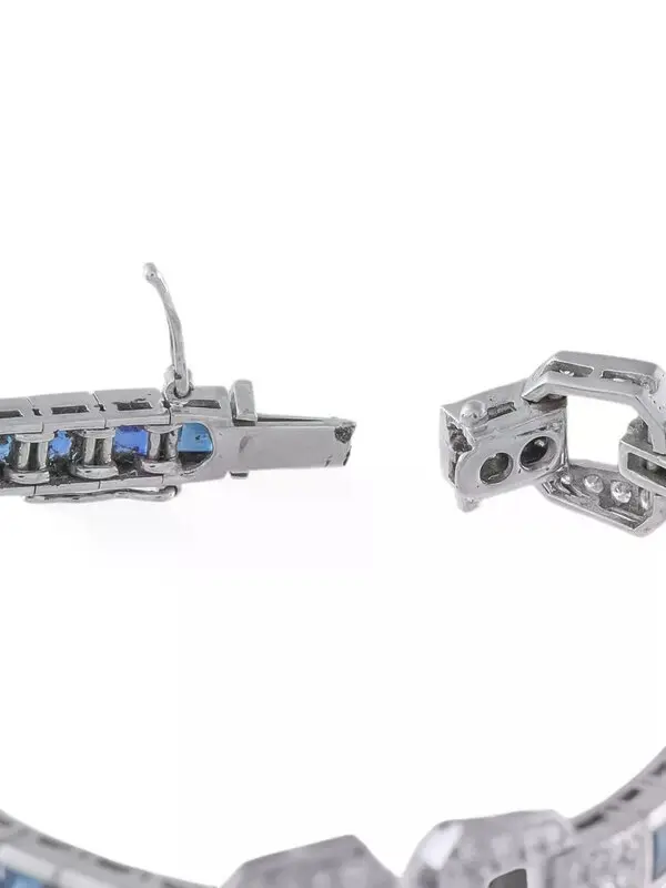 LB EXCLUSIVE Art Deco Diamond And Sapphire Bracelet