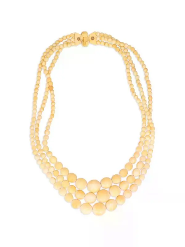 Vintage Triple-strand Beaded Necklace