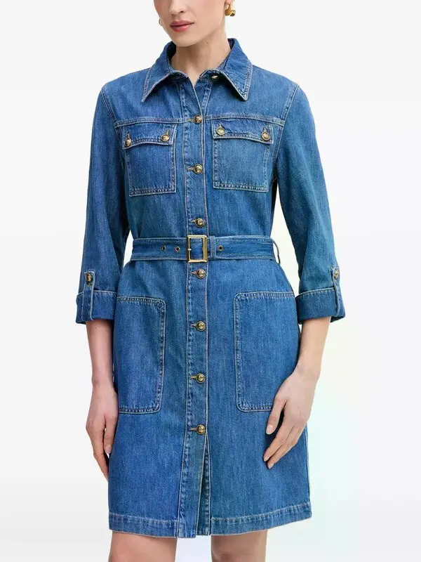 Luisa Spagnoli Belted Mini Dress
