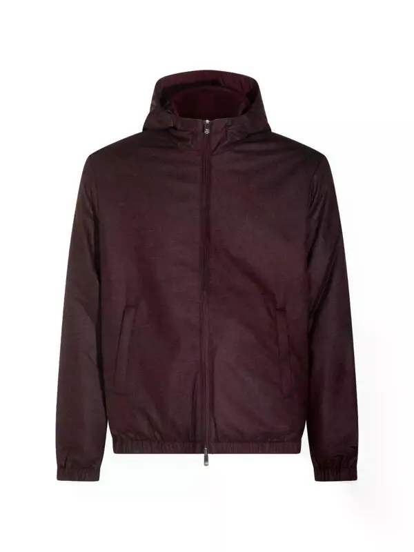 Marco Pescarolo Hooded Zip-up Jacket - Red