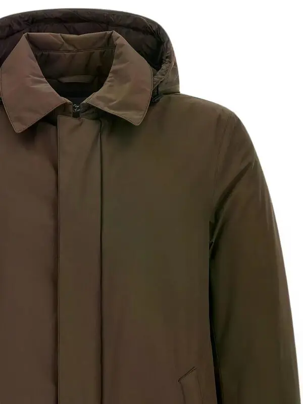 Herno Detachable-hood Matte-finish Parka