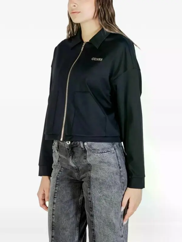 Guess Zip-up Logo-print