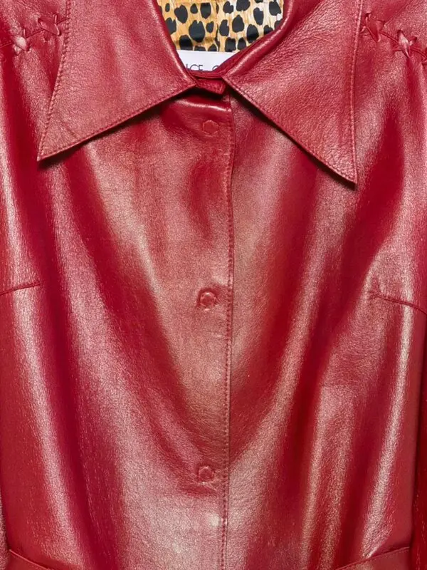 Dolce & Gabbana 2000s Belted Whipstitch-trim Coat