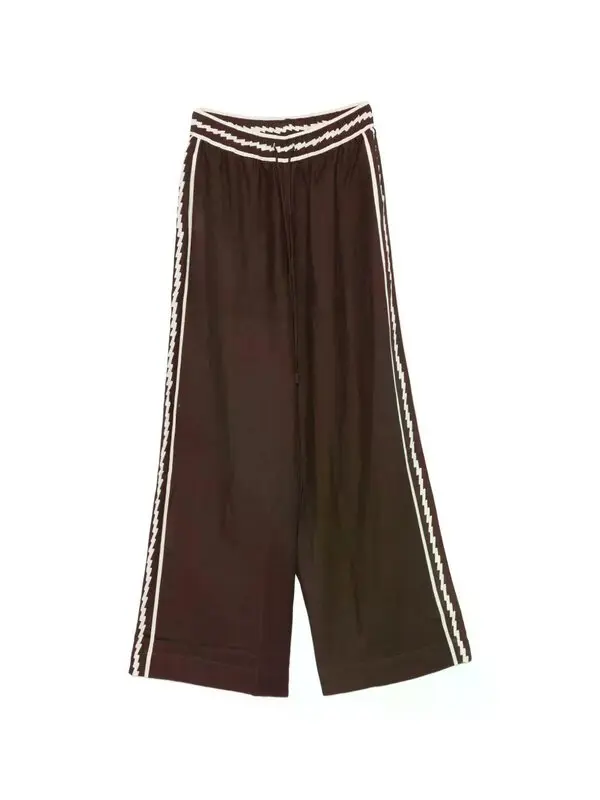 ALEMAIS Lori Side-stripe Drawstring Palazzo Pants
