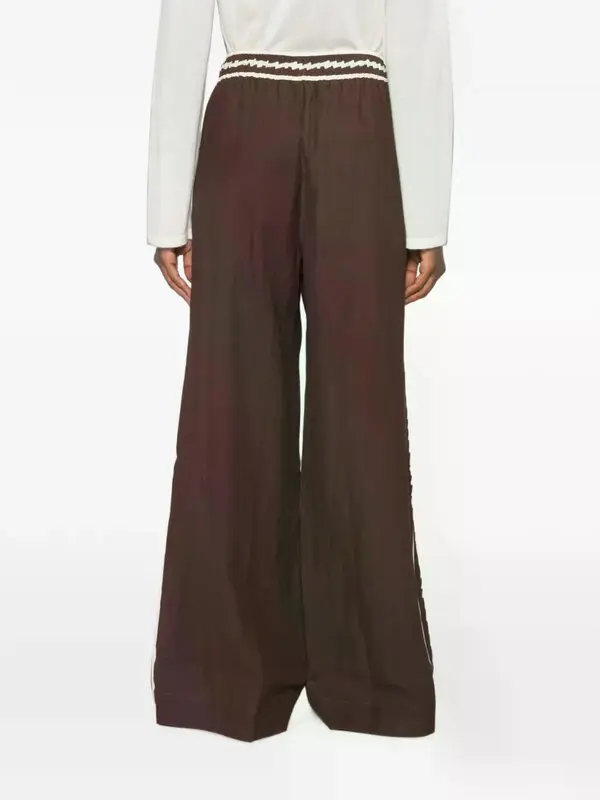 ALEMAIS Lori Side-stripe Drawstring Palazzo Pants
