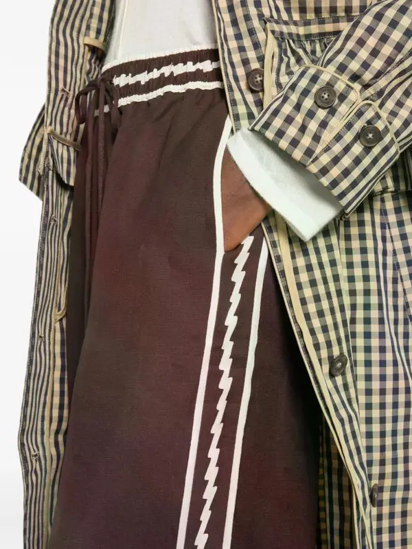 ALEMAIS Lori Side-stripe Drawstring Palazzo Pants