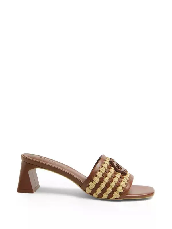 Simkhai Sydney Heeled Sandals - Brown