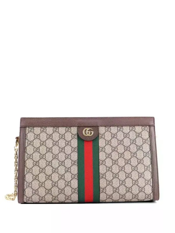 Gucci Ophidia Chain Gg Coated Canvas Medium Shoulder Bag