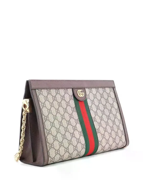 Gucci Ophidia Chain Gg Coated Canvas Medium Shoulder Bag