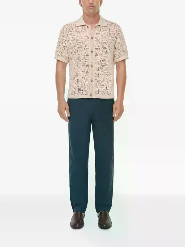 Simkhai Billy Crochet-knit Shirt