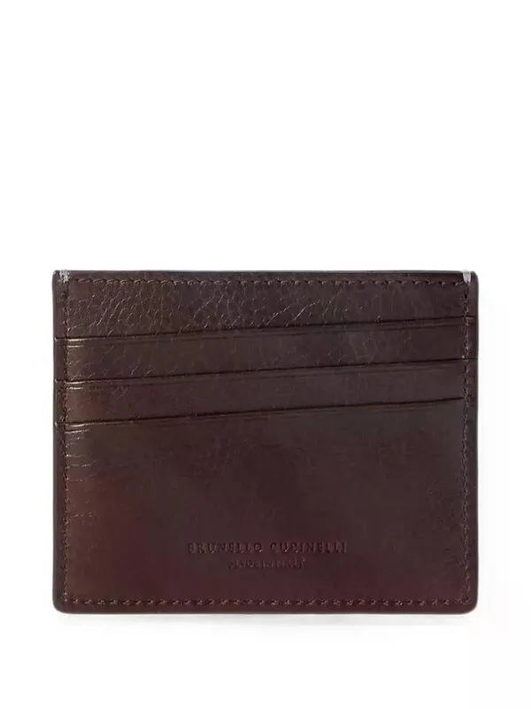 Brunello Cucinelli Brushed Leather Cardholder