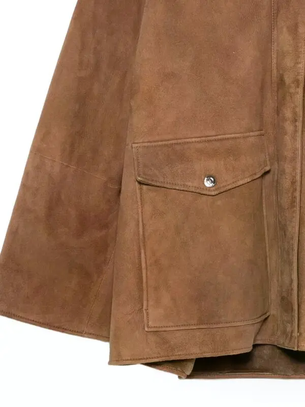 MANZONI 24 Shearling-collar Pocket Jacket