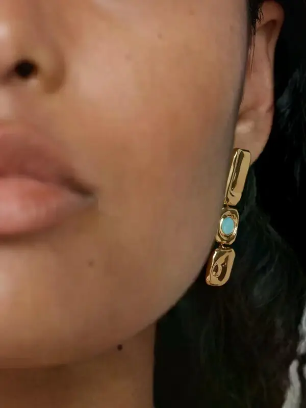 Monica Vinader Stone-embellished Drop Earrings