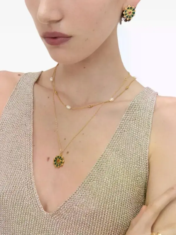 OTTOMAN HANDS Marigold Beaded Necklace - Gold