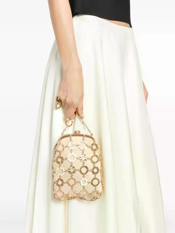 Cult Gaia Brielle Ring-embellished Clutch Bag
