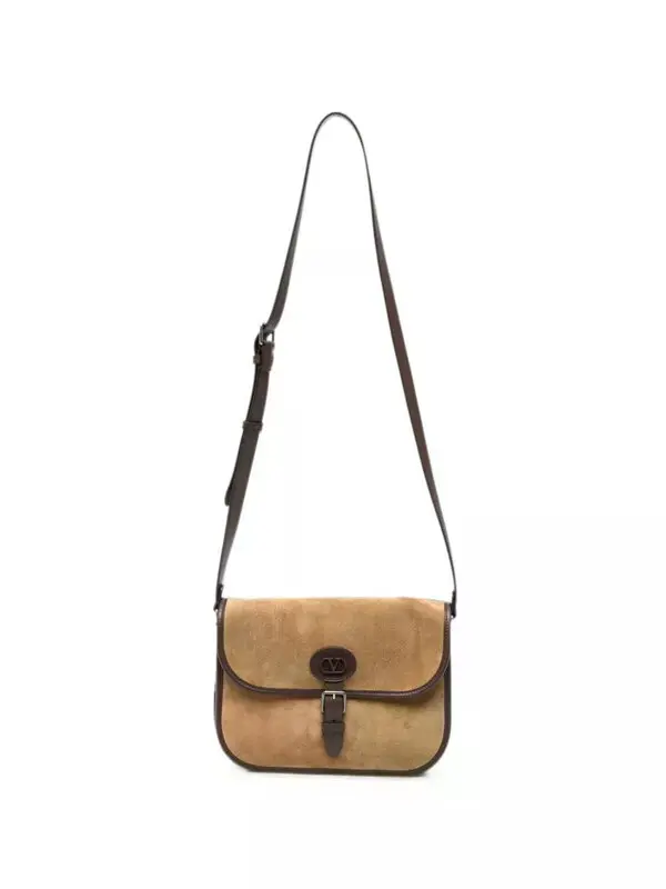 Valentino Garavani Antibes Suede Shoulder Bag - Brown
