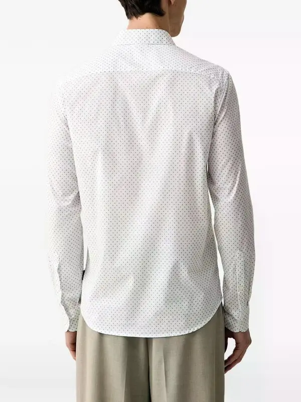 Michael Kors Geometric-print Long-sleeve Shirt