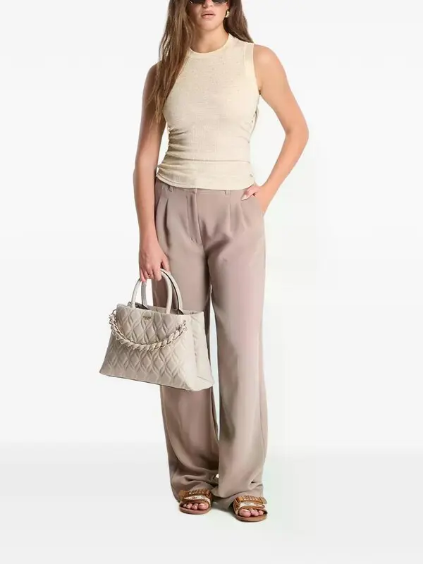 Guess Tailored Crepon Pants - Brown